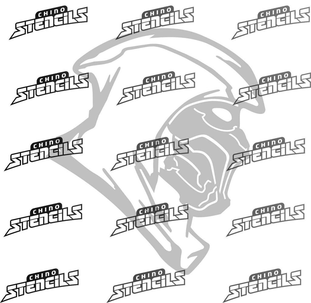 Mortal Kombat Scorpion Stencil