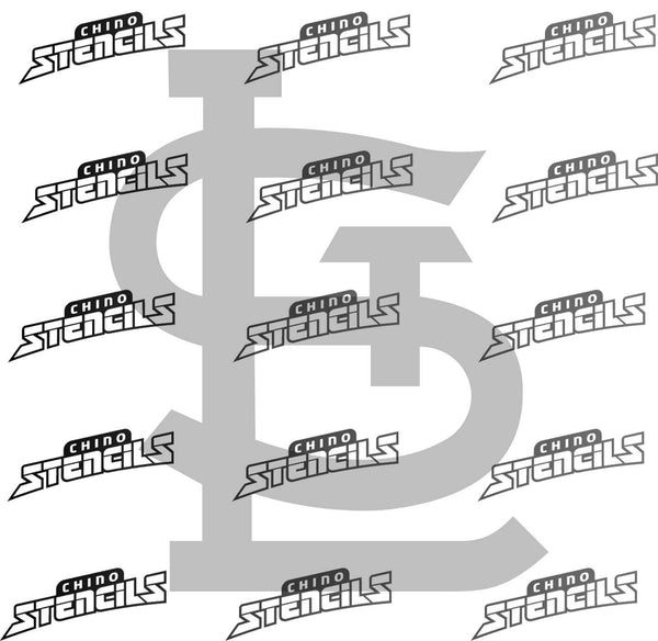 Baseball Cardinals # 2382 art stencil / template – Chino Stencils