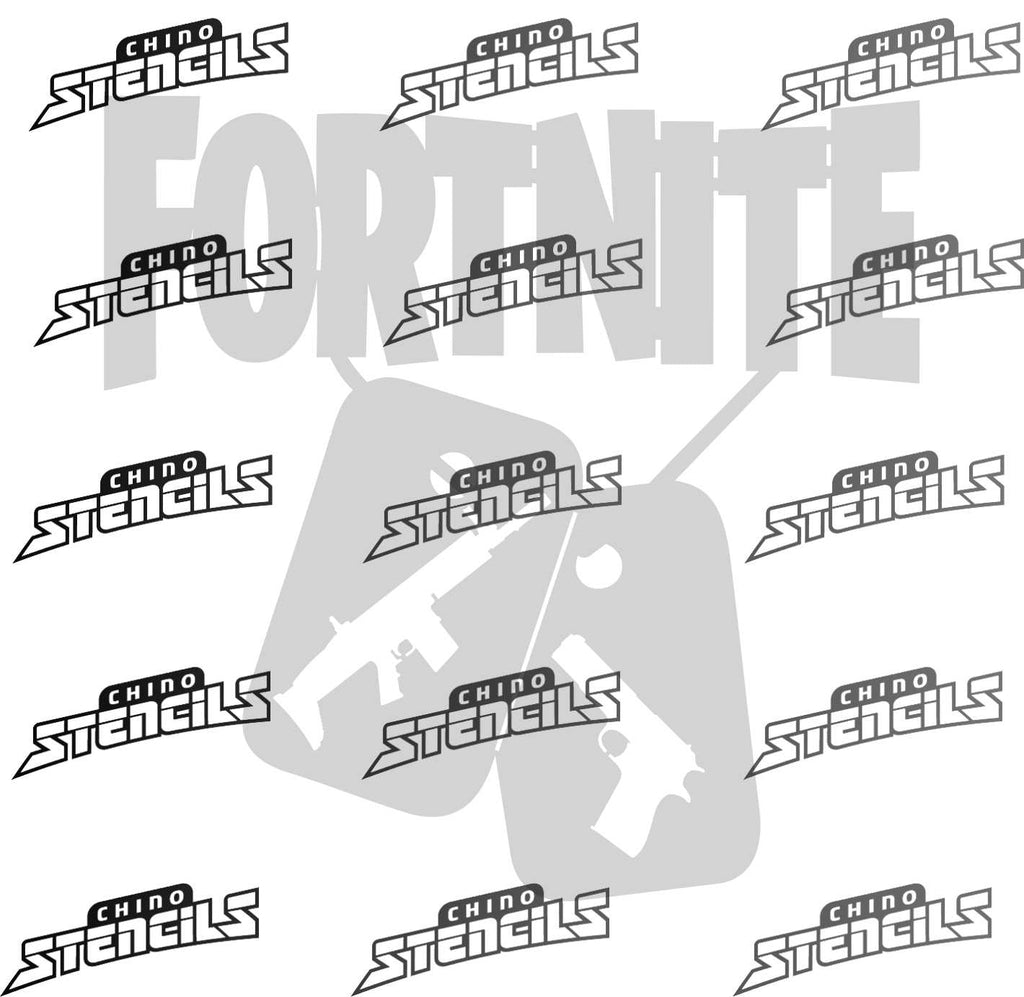 Fort Nite Gamer Dog Tag #1485 Art Stencil – Chino Stencils