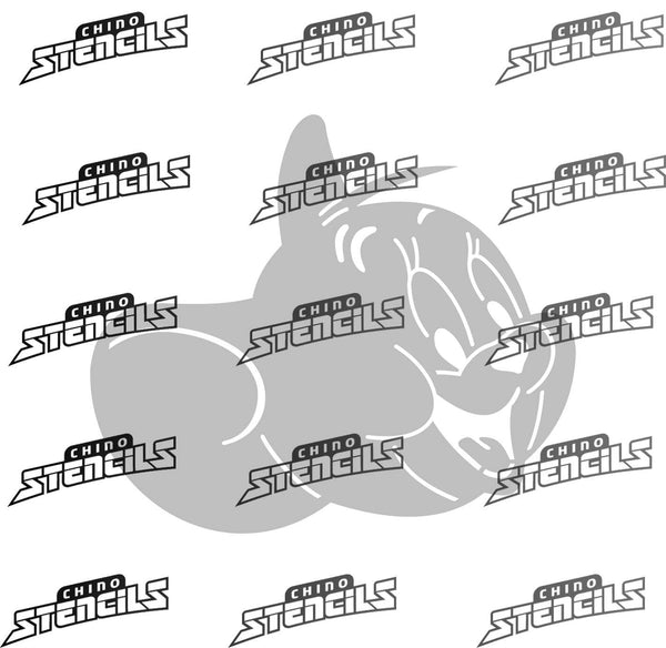 Jerry Head stencil # 2068 art stencil – Chino Stencils