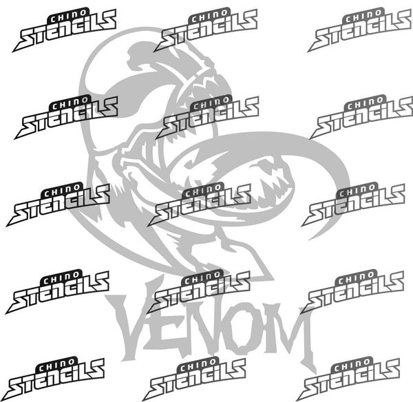 Venom Head Stencil