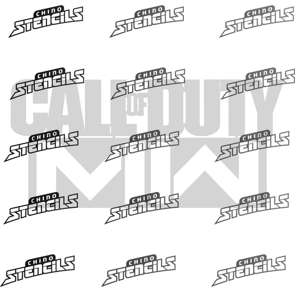 Gamer COD Modern Warfare # 2256 art stencil / template – Chino Stencils