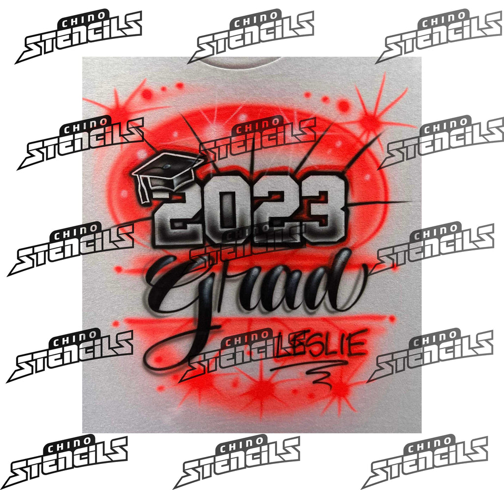 Graduation Package 2023 art stencil # 2334 – Chino Stencils