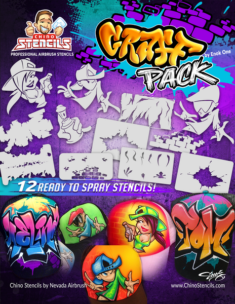 Graff Pack Stencils - by Enok One – Chino Stencils
