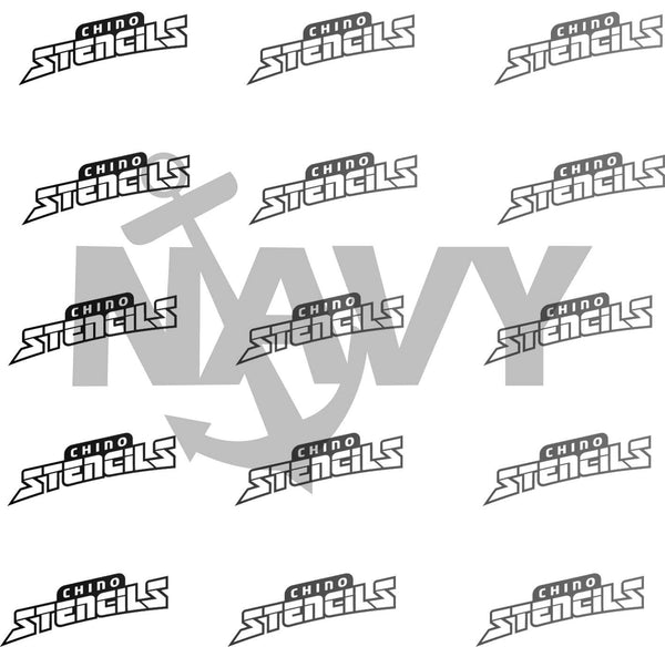 Military Navy # 1831 (C) art stencil – Chino Stencils