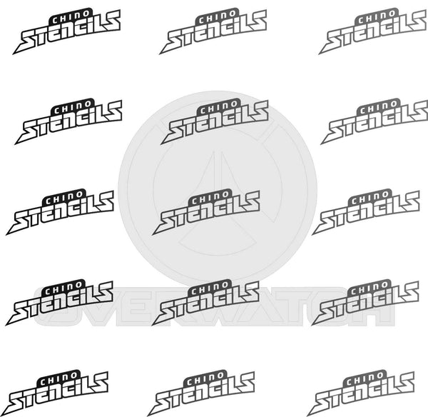 Overwatch art stencil / hobby template Fan art / Airbrush stencil ...